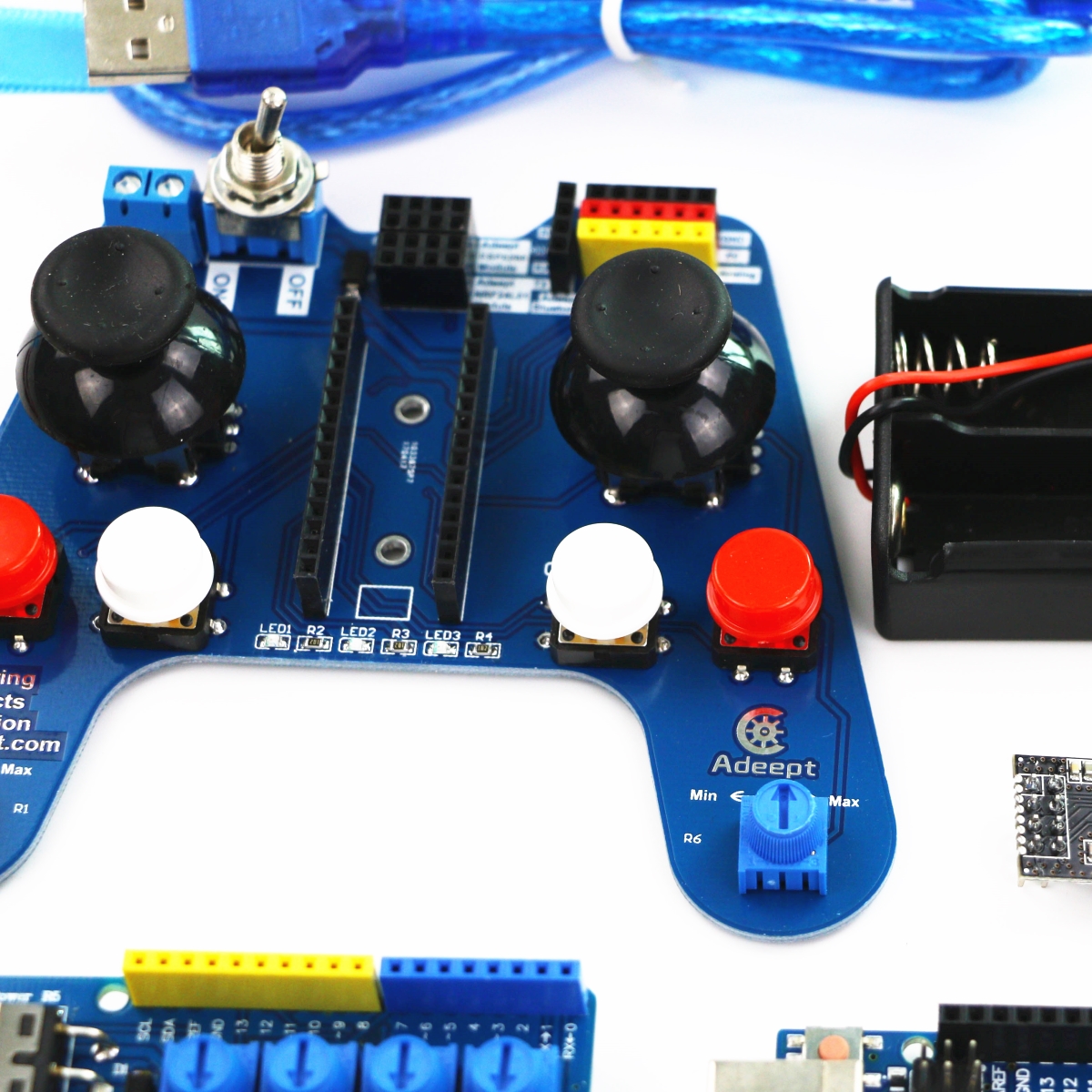 Adeept Arduino Compatible Robotic Arm Kit Based On Arduino Uno R3 And Nano With Nrf24l01 24g
