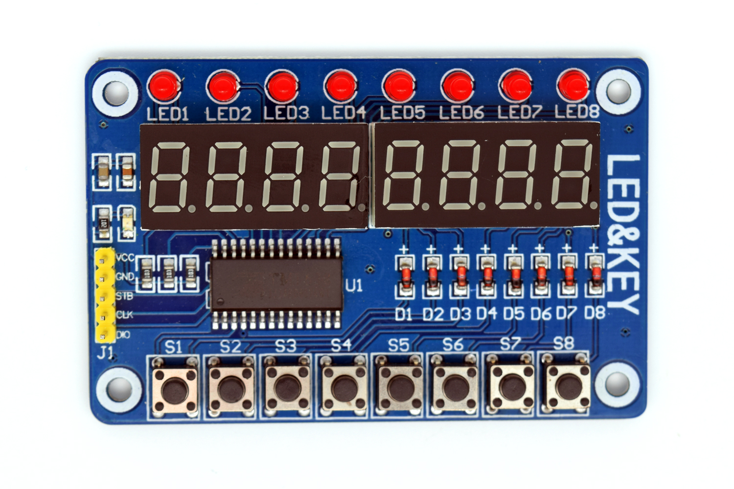 Adeept Tm1638 Based Segment Display Button Module For Arduino And Raspberry Pi
