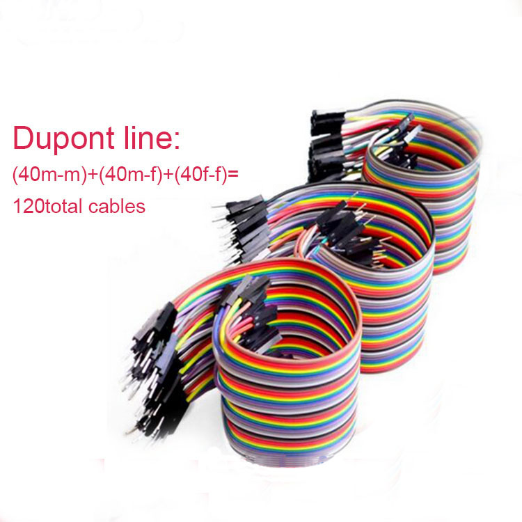 Adeept 120pcs 20cm Dupont Wires Male to Male + Male to Female + Female ...