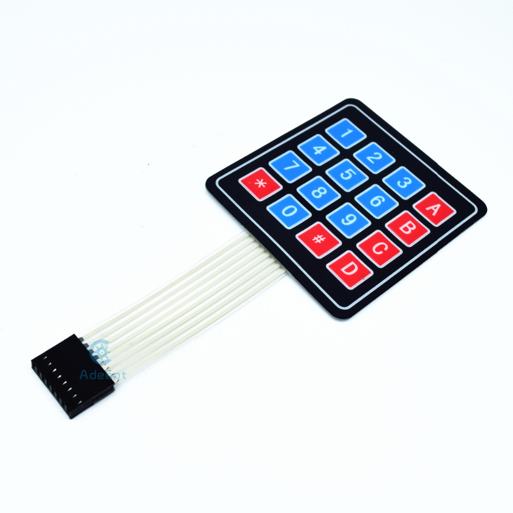 Adeept 16 Key 44 Matrix Array Membrane Switch Keypad Keyboard
