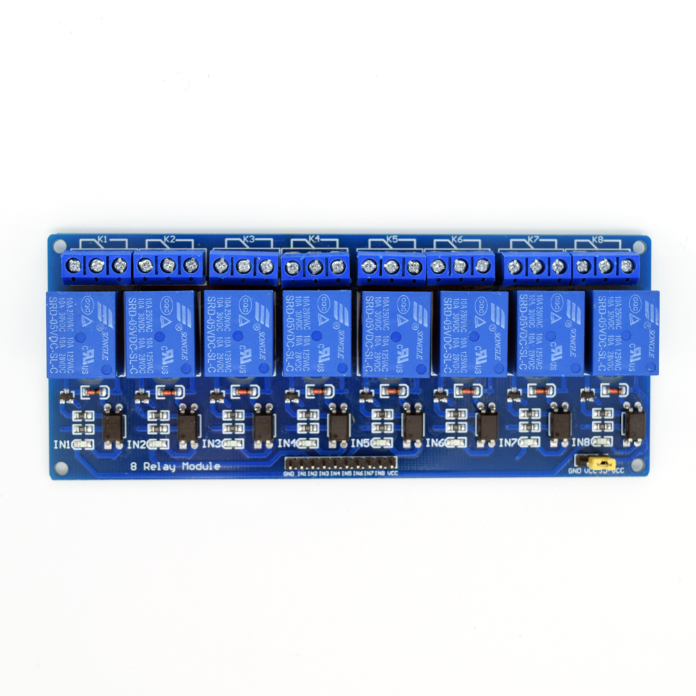 Adeept 5V 8-Channel Relay Shield Module Expansion with Optocoupler ...