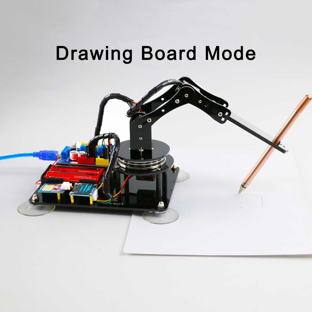 Adeept Arduino Compatible Diy 5 Dof Robotic Arm Kit For Arduino Uno R3 Steam Robot Arm Kit