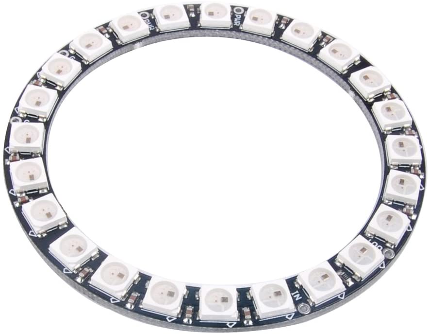 24 X WS2812 WS2812B 5050 RGB LED Ring Lamp Light 24 Bits for Arduino ...