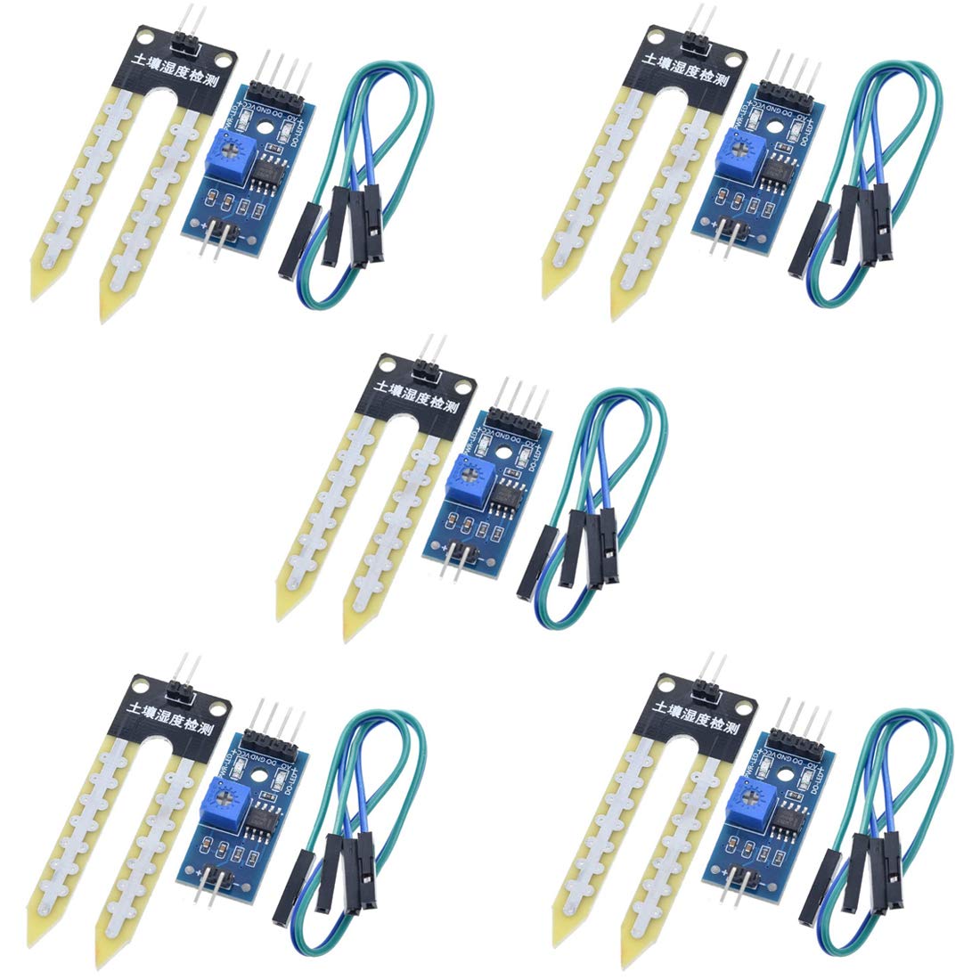 5pcs LM393 3.3V-5V Soil Moisture Detect Sensor Soil Moisture Sensor ...