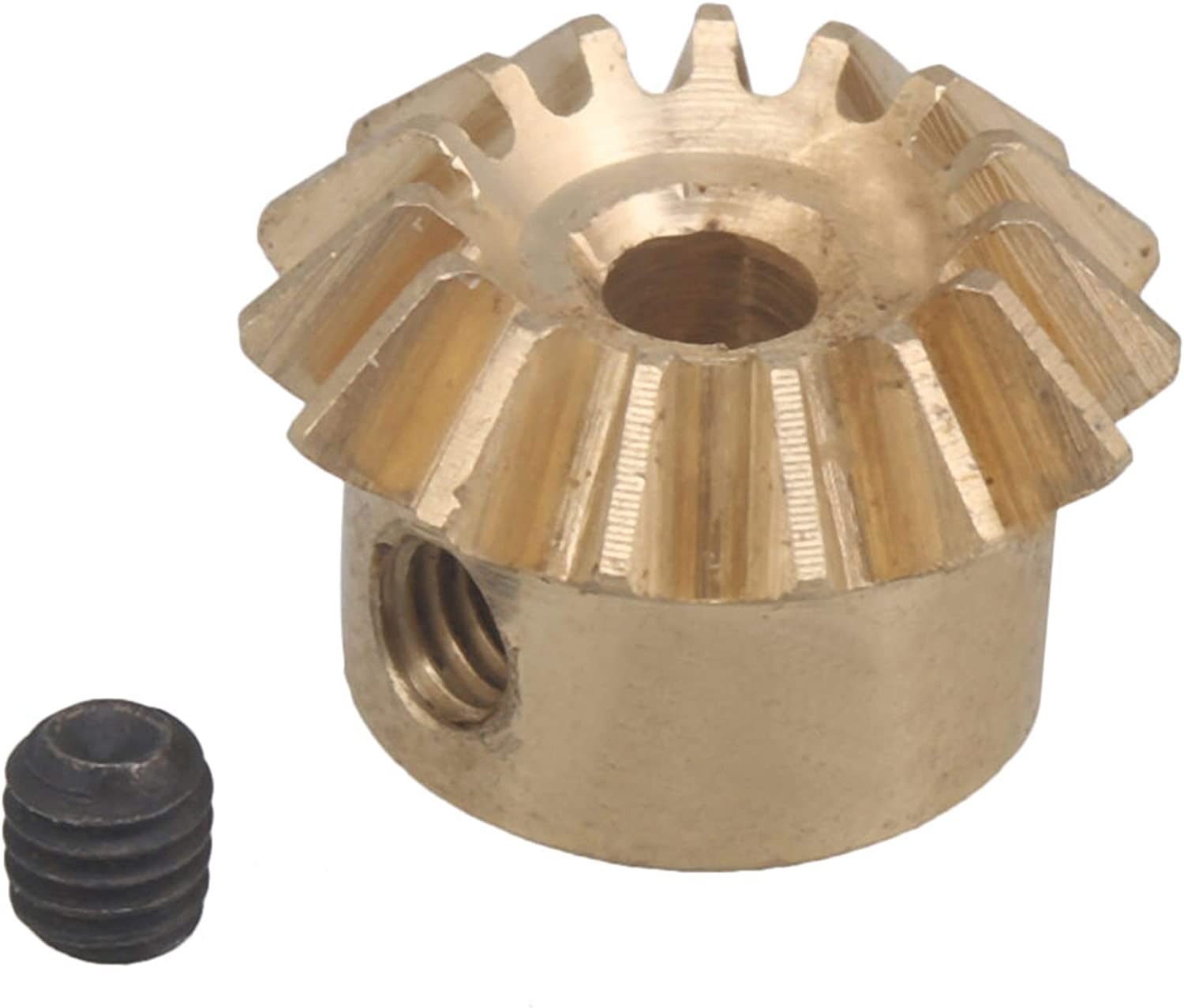 2pcs Copper 0.5 Modulus Tapered Bevel Gear Wheel 4mm Internal Diameter