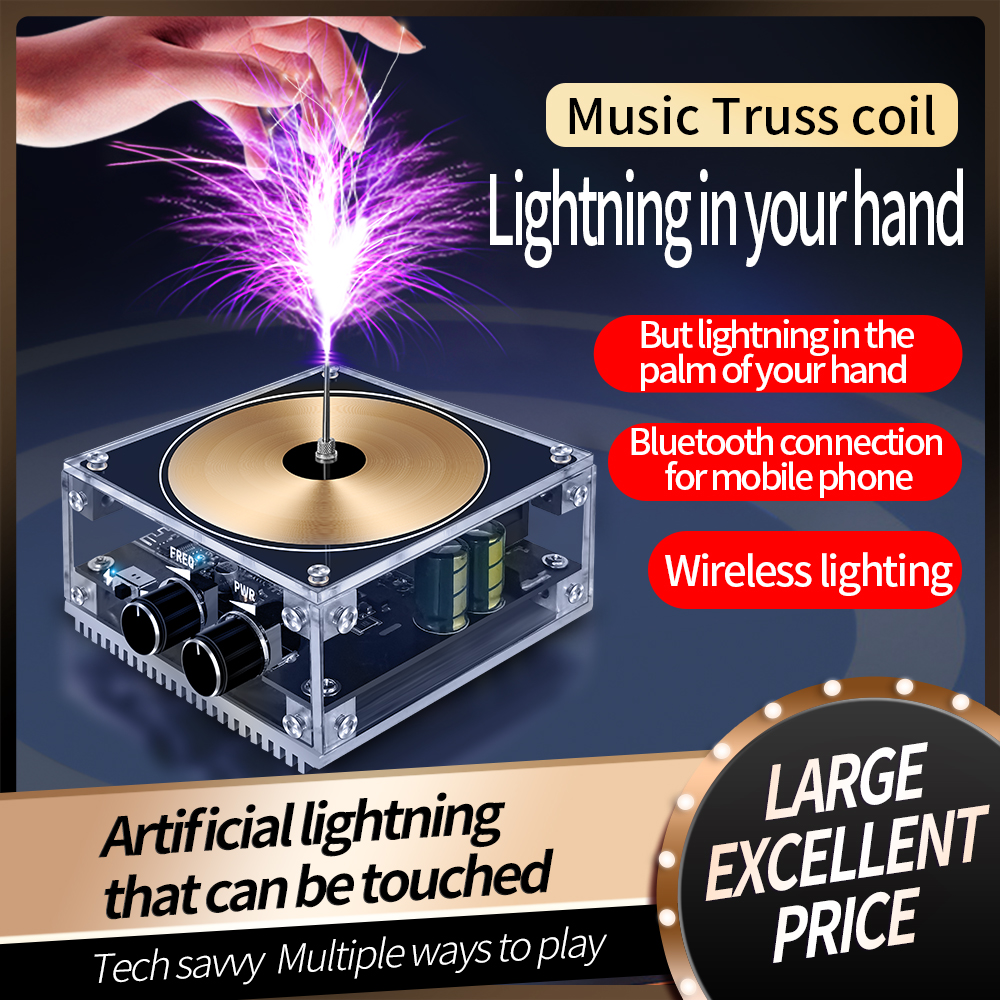 Bluetooth Music Tesla Coil Arc Plasma Loudspeaker Wireless Transmission ...