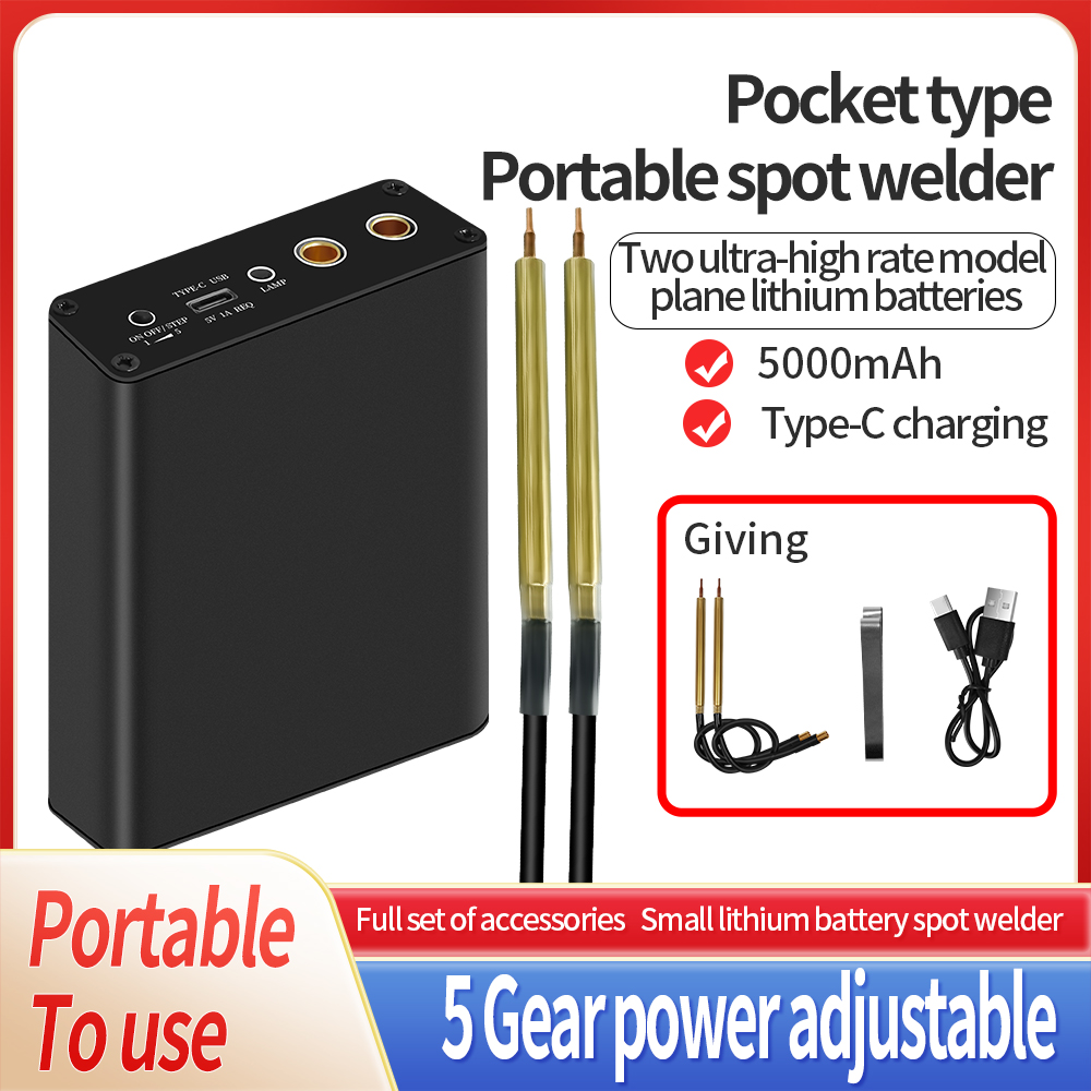 Mini Spot Welder, Battery Welder, 5000mAh Rechargeable DIY Battery Spot ...